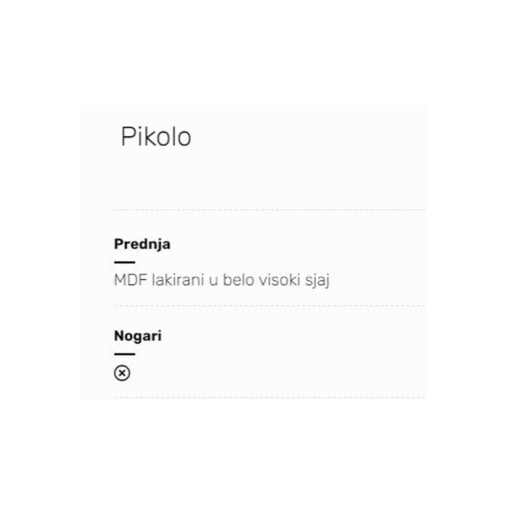 Namestaj Serije Pikolo Ogledalo | Jonimpex d.o.o.